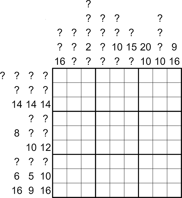 Japanese Sums Sudoku #2 — Rätselportal — Logic Masters Deutschland