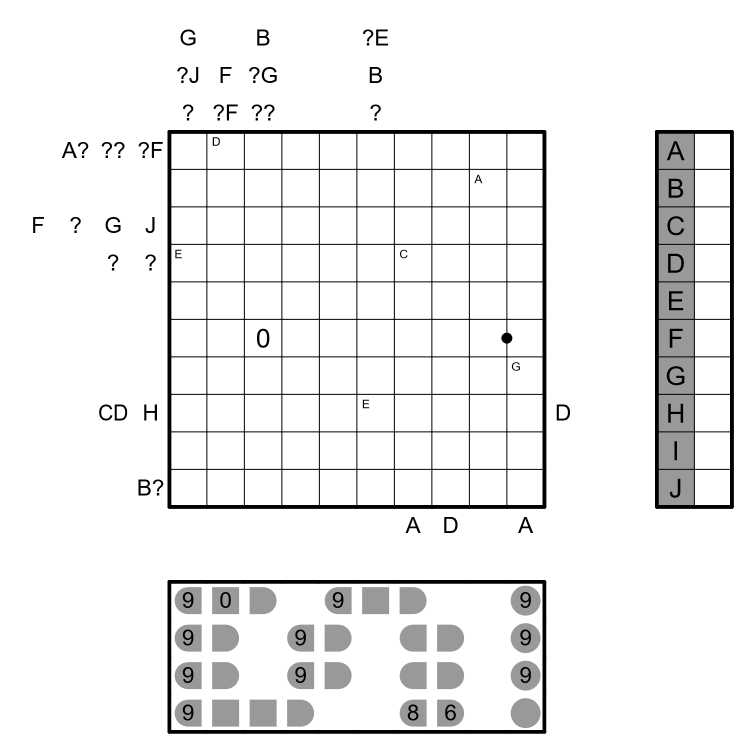 Japanese Sum Battleship Cipher #1 — Rätselportal — Logic Masters ...
