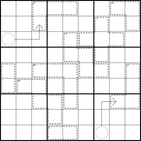Bonds (Killer + Arrow) — Rätselportal — Logic Masters Deutschland